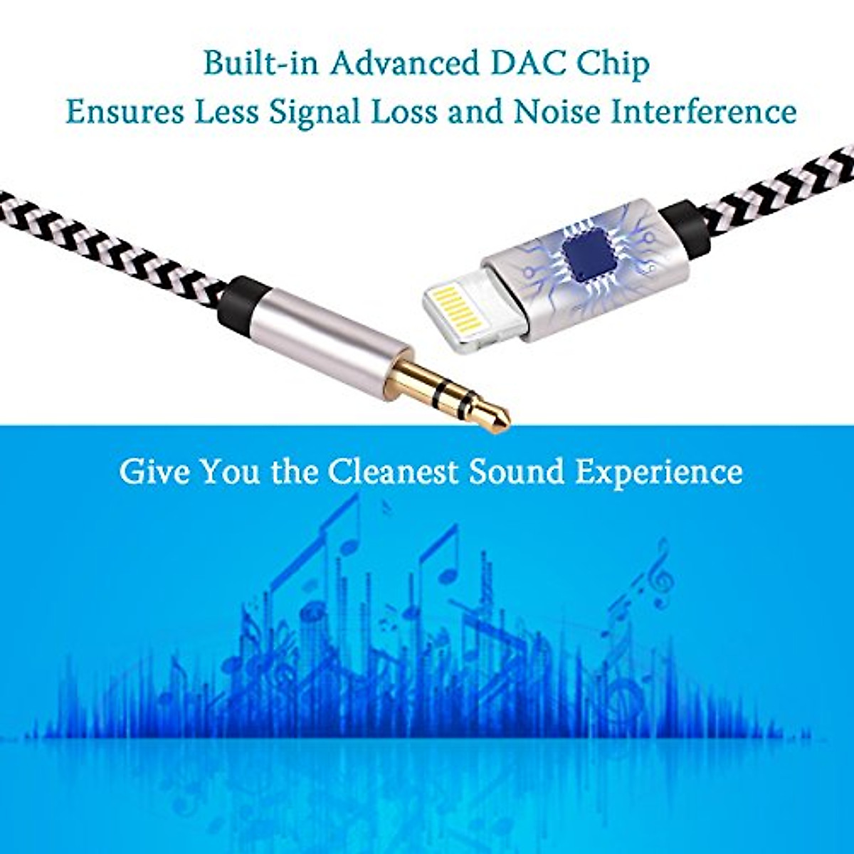 Aux Cord for iPhone, [Apple Mfi Certified] iPhone Headphones Jack iPhone to car 3.5mm Stereo Cord, Lightning to aux Adapter Compatible with iPhone 14/14Pro/13/13 Pro/13 Pro Max/12