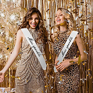 Blank Satin Sash Bride To Be Sash Birthday Sash Plain Sash 12pcs Sweet 16 Party Decorations Party Favors Miss Universe White Sashes For Birthday, Graduation, Weeding, Beauty Pageant, Homecoming, DIY