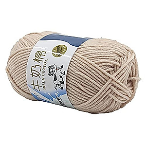 2 Set 1 Roll 5-Strand Wool Yarn Soft Warm DIY Beginner Needlework Hand Knitting Crochet Yarn Ball for Sewing Shop Wool Yarn