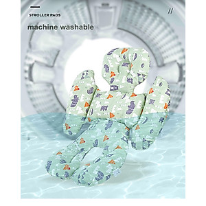 TOPOQ Baby Stroller Insert Stroller Head and Body Support Cushion Car Seat Insert Universal Pram Seat Cushion Stroller Liner Pushchair Seat Cushion Pad for Baby High Chair Buggy Bassinet