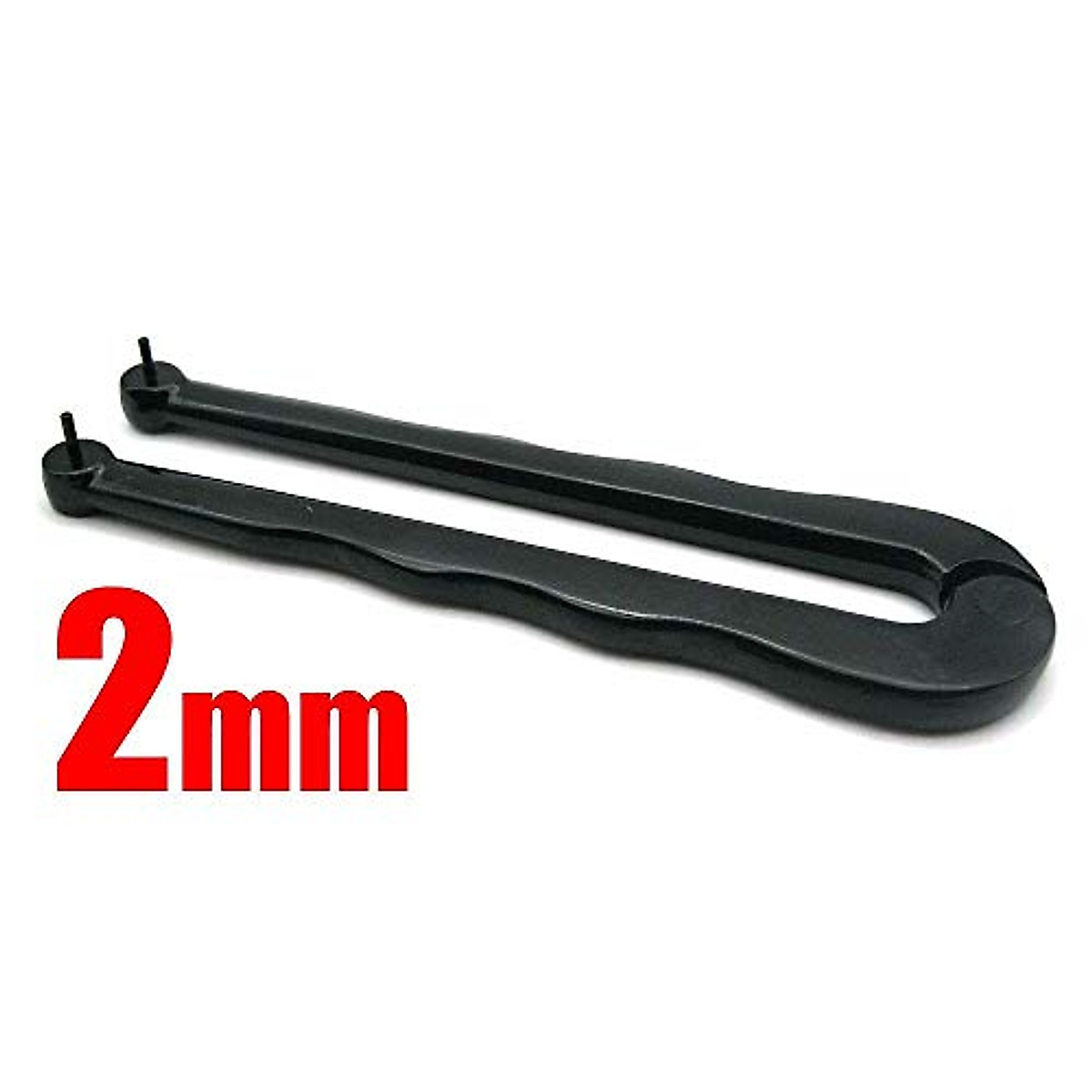 YOUTO Adjustable Face Spanner Wrench Pin Pliers For Round Nuts with Drilled Holes (2mm)