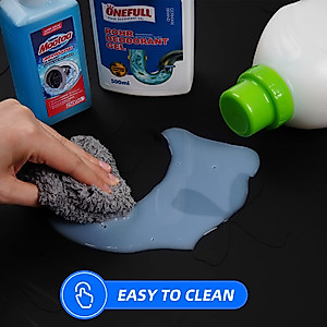 Under Sink Mat for Kitchen Waterproof, 34" x 22" Silicone Under Sink Mat Line for Kitchen and Bathroom (Black)