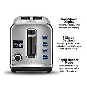 Gourmia GDT2650 Digital Multi-Function Stainless Steel Toaster