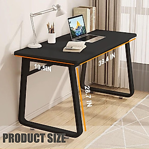 XUEGW Computer Desk Modern Simple Style Desk for Home Office, 39.3 inch Small Writing Table Study Corner Work Desk for Bedroom