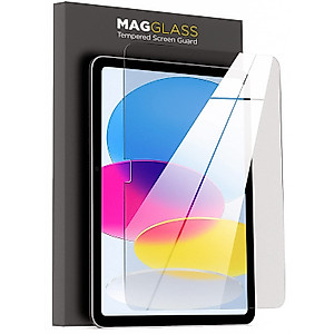 magglass Paper Like Matte Screen Protector for iPad 10th Gen, Matted Feel with Smooth Pencil Resistance - Anti Glare, Non Reflective Tempered Glass for iPad Generation 10 (10.9inch)