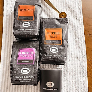 Vanilla Bean Decaf Coffee by Coffee Beanery | 12oz Flavored Decaf Coffee Ground Medium Roast Coffee | 100% Specialty Arabica Coffee Ground | Gourmet Coffee | Flavored Very Fine Ground Coffee Medium Roast