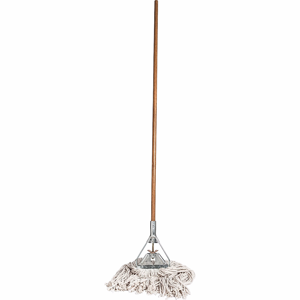 Genuine Joe-GJO54201 Cotton Wet Mop with Handle 60" Width x 0.94" Height; Cotton HeadWood Handle – Lightweight