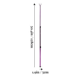 LIFKOME Long Reach Pole Hook Telescopic High Reach Garment Pole Hook Extendable Closet Rod Reaching Stick Laundry Hanging Tools