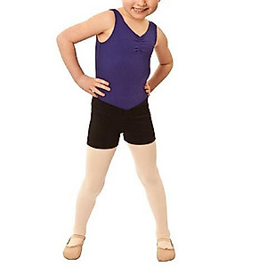 FreeNFond Girls Dance Shorts for Sports, Play Or Under Skirts, Pack of 6 Black