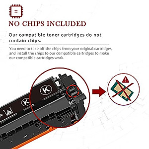 Toner Kingdom Compatible Toner Cartridge Replacement for HP 206A 206X W2110X W2110A to Use with HP Color Pro MFP M283fdw M255dw M283cdw M283 M255 M282nw (Black Cyan Yellow Magenta, 4-Pack)