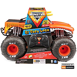 Monster Jam, Official El Toro Loco, Remote Control Monster Truck, Walmart Exclusive, Authentic Sounds, 1:10 Scale