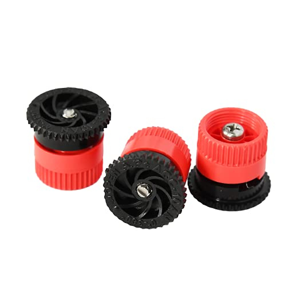 4 Inch Pop Up Sprinkler, with Adjustable Distance 0-360 Degree Pattern 4,6,8,10,12,15 and 17 Feet Spray Nozzle and Filter Included, for Garden Lawn and Golf Court Irrigation Pack of 2