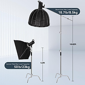 Backdrop Stand, 6.5 x 6.5ft Adjustable Photo Backdrop Stand, Back Drop Banner Stand Support System Kit for Parties, Portrait, Studio Photography, Birthday Party…