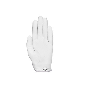 Callaway Golf X Spann Glove (Worn on Right Hand, Ladies, Medium/Large, White)