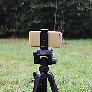 Universal Cell Phone Tripod Mount Adapter, OIMIO Phone Holder Clip Connector Head Used for Monopod Selfie Stick DSLR Travel Mini Flexible Tripod and More(2 Pack)