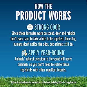 Liquid Fence Deer And Rabbit Repellent Concentrate 32 Ounces, Hose-End Sprayer