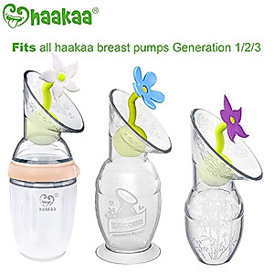 Haakaa Silicone Breast Pump Stopper 1 pk (White)