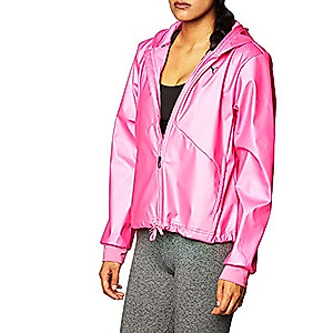 PUMA Women's Train Warm Up Shimmer Jacket, Luminous Pink, L