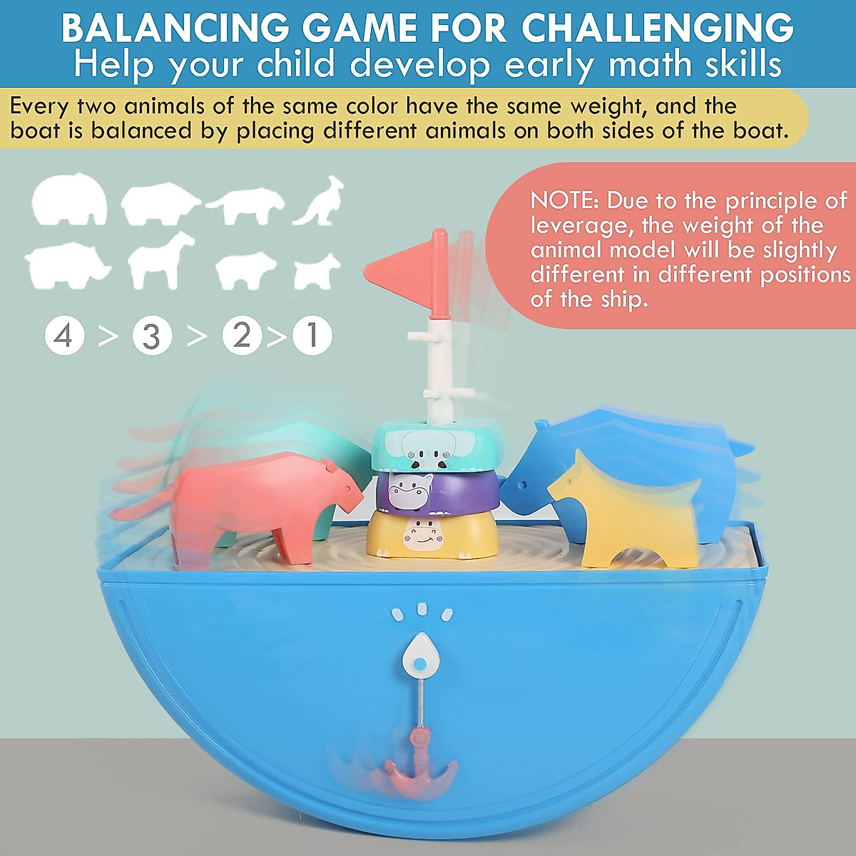 LilKisThk Montessori Toddler Toys Sorting and Stacking Games for Kids Preschool Learning Educational Gift for Boys Girls Age 3+ Years Old