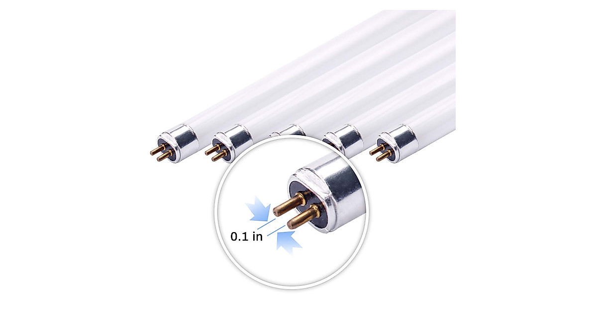 F54T5 Fluorescent Tube Light Bulb - 54W, 6500K, 5 Pack