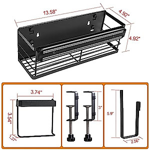 KOCZIL Griddle Caddy for Blackstone 28"/36", Blackstone Caddy Space Saving BBQ Accessories Organize, Grill Caddy for Outdoor Grill, Includes Magnetic Grill Tool Holder, Knife Holder,Paper Towel Holder