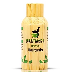 BM249 Halitosis, Natural Remedy for Bad Breath - Helps Improve Oral Health, Reduce Smelly Breath & Restore Healthy Bacteria in The Mouth, 30mL