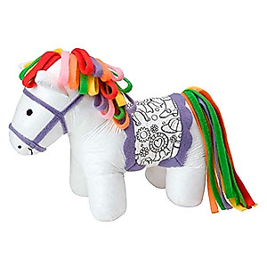 Alex Craft Color and Cuddle Washable Pony Kids Art and Craft Activity