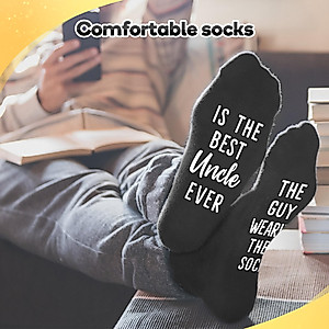 Uncle Gifts,Fathers Day Gift,Funny Socks 20 Oz Insulated Tumbler Cup,Birthday Gift from Niece Nephew,Best Uncle Ever Gifts,Great Present Ideas