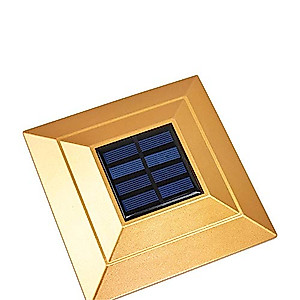 8 Pack Copper Outdoor Garden 4 x 4 Solar LED Post Deck Cap Square Fence Light Landscape Lamp Lawn PVC Vinyl Wood