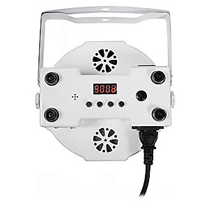 (8) Rockville RockPAR50 LED RGB Compact Par Can DJ/Club/Stage DMX Wash Light - White