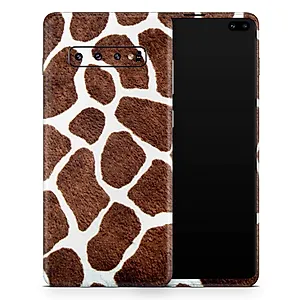 DesignSkinz Real Giraffe Animal Print Protective Vinyl Decal Wrap Skin Cover Compatible with The Samsung Galaxy S20 (Screen Trim & Back Glass Skin)