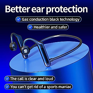 Yeahitch Open Ear Headphones Wireless Bluetooth,Waterproof & Sweatproof Sport Headphones,with Mic,Headphones for Running Cycling Climbing Driving