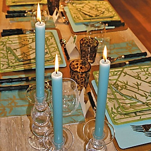 Caspari Straight Taper Candles in Silver - 2 Per Package