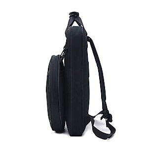 MoonEmbassy Silent Drum Pad Bag for 12 Inch,Drum Practice Pad Bag,Waterproof,with Adjustable Dual Straps Dumb Drum Practice Pad Bag