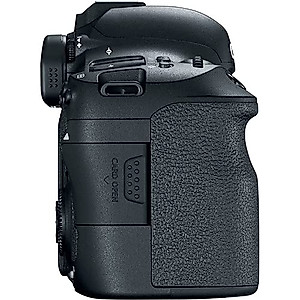 Canon EOS 6D Mark II DSLR Camera (Body Only) (1897C002) + 64GB Memory Card + Case + Card Reader + Flex Tripod + Hand Strap + Cap Keeper + Memory Wallet + Cleaning Kit (Renewed)