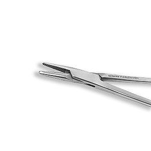 Cynamed TC Mayo Hegar Needle/Suture Holder Driver with Tungsten Carbide Inserts and Gold Rings - Premium Grade Instrument (7 in.)