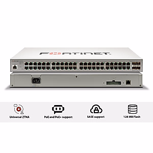 Fortinet FortiSwitch - 248E-POE Layer 2/3 PoE+ Switch (FS-248E-POE)
