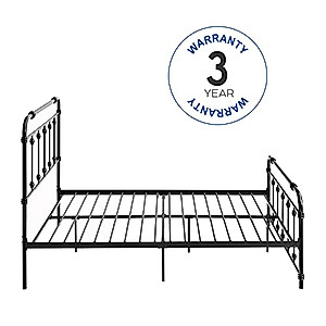 Classic Brands Calvino Classic Black Metal Platform Bed Frame, Full