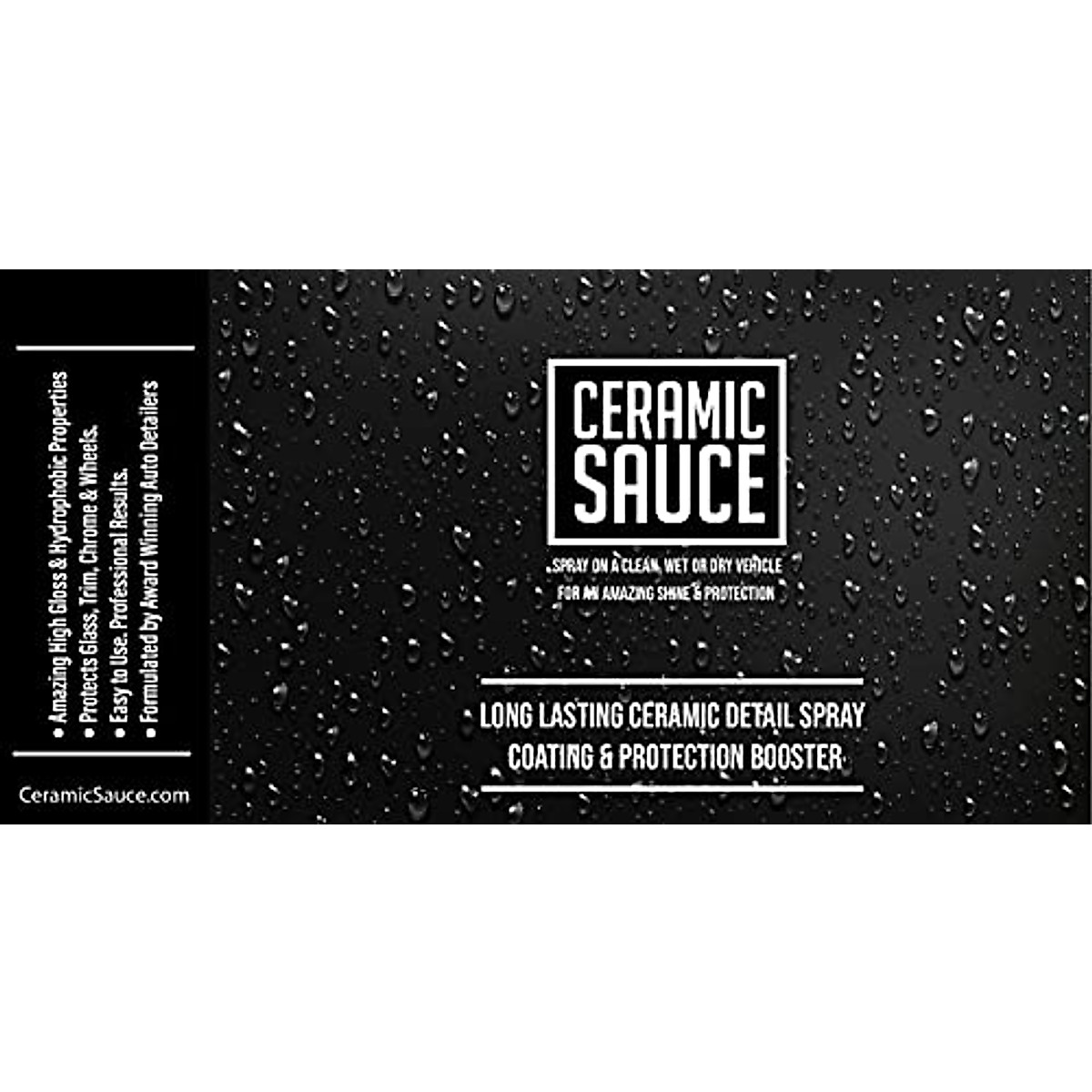 CERAMIC SAUCE Auto Detailing Spray-16oz CAR/SUV/BOAT/MOTORCYCLE (Includes Ultra Premium Microfiber Cloth)