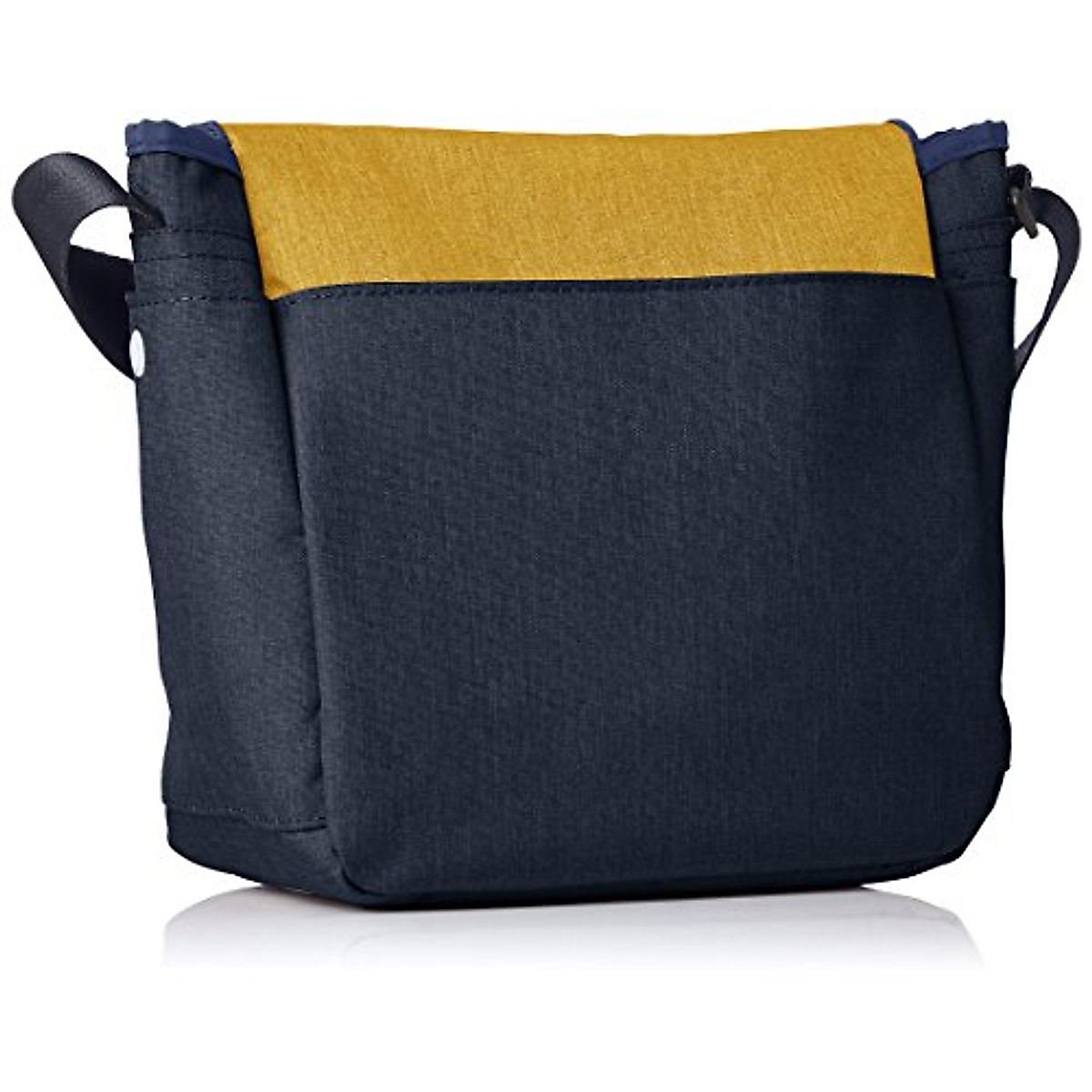 anello(アネロ) Flap Mini Shoulder Bag, Navy/Yellow