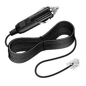 PwrON 12V Radar Detectors Adapter Car Charger Compatible with Beltronics/Escort Passport 9500i 8500 X50 / Valentine One V1 Vehicle Lighter Adapter, 6FT Power Cord