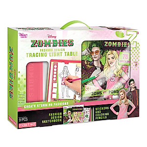 Disney Zombies Fashion Design Light Table - Kids' Tracing Light Box & Accessories