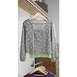 Whitmor Double Closet Rod - Heavy Duty Closet Organizer- Chrome