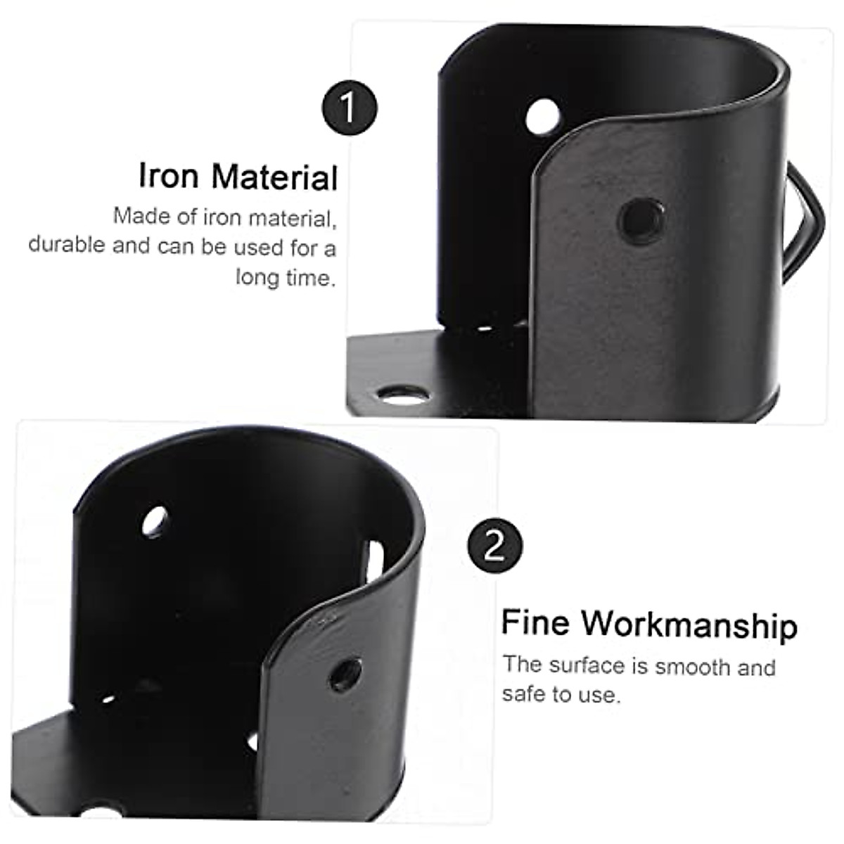 Zerodeko 20 Pcs Closet Flange Code Curtain Holders Shower Rod Holders Shelf Brackets Closet Rod End Supports Curtain Pole Holder Shower Curtain Pole Socket Shower Curtain Rod Bracket Guide