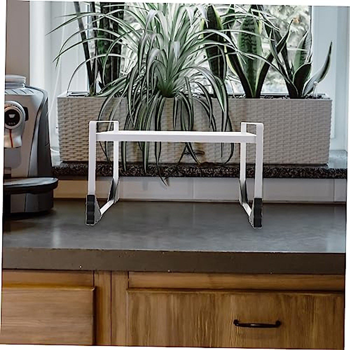 FONDOTIN Seasoning Rack Kitchen Supply Seasoning Shelf Countertop Rack Storage Shelf Multi-purpose Shelf Punch-free Rack Desktop Rack multipurpose white carbon steel cabinet shelf