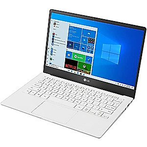 LG Ultra 13.3" FHD (1920x1080) IPS Laptop | AMD Ryzen 5 4500U 6-Core | AMD Radeon Graphics | Backlit Keyboard | Wi-Fi 6 | Bluetooth 5.1 | USB-C | 8GB DDR4 512GB SSD | Win11 Home | White