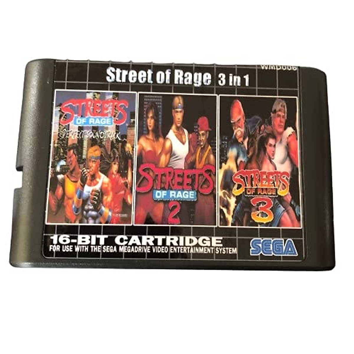 Royal Retro Streets Of Rage 3 In 1 For Sega Genesis Mega Drive 16 Bit Game Cartridge For PAL And NTSC (Black)
