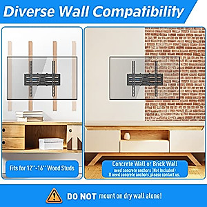 MOUNTUP TV Wall Mount - Full Motion TV Wall Mount for Most 26-65 Inch Flat and Curved TV up to 88 LBS, Wall Mount TV Bracket with Dual Swivel Articulating Rod Max VESA 400x400mm MU0010