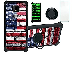 jioeuinly Ans Artia Case Compatible with Ans Artia ACK2326 Phone Case Cover [with Tempered Glass Screen Protector][Hard PC + Soft Silicone][Luminous Effect] YGH-GQ