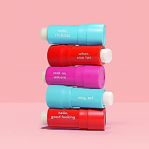 Hello Moisturizing Vegan Lip Balm, Sweet Mint SPF 15, Beeswax Free, Petrolatum Free, and Parabens Free, 0.15 Ounce, 1 Pack